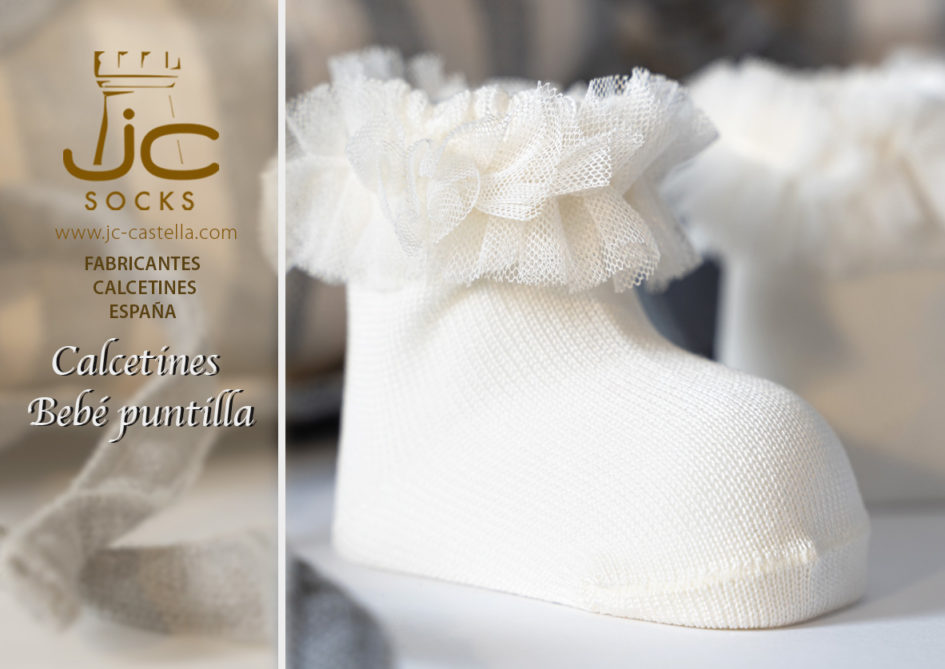 Calcetines de bebé puntilla | Calcetines celebración | JC Castellà